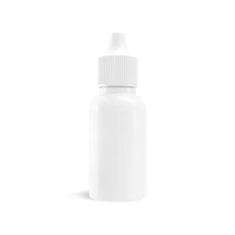 Premium Photo Blank Template Eye Plastic Dropper Isolated On A White