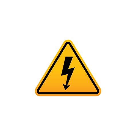 Caution High Voltage Symbol Vector Yellow Triangle Vector 14730232 Vector Art At Vecteezy