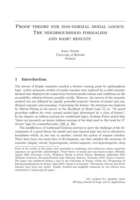 Proof Theory For Non Normal Modal Logics The Neighbourhood Formalism