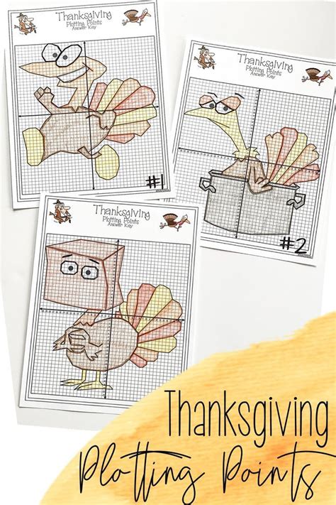 Thanksgiving Plotting Points Activity Mystery Picture