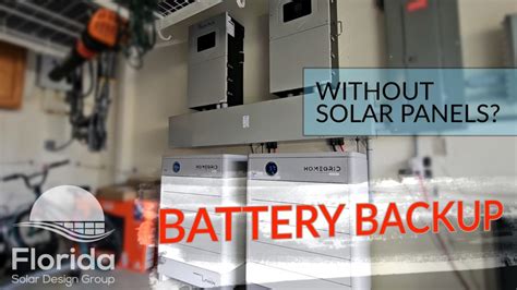 Battery Backup Systems Without Solar Panels Florida Solar Design Group