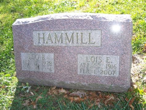 Lois Elaine Olmstead Hammill 1916 2007 Find A Grave Memorial