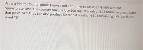 Draw A Ppf For Capital Goods Y Axis And Consume Gauthmath