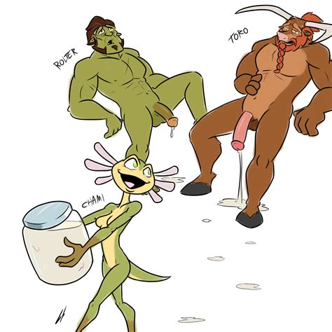 Rule 34 Amphibian Anthro Axolotl Bodily Fluids Bovid Bovine Cattle