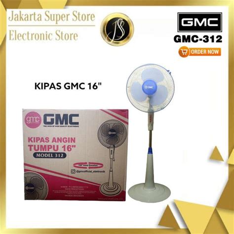 Promo KIPAS ANGIN BERDIRI STAND FAN GMC 16 INCH SNI Diskon 23 Di