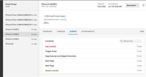Events Before An Error · Issue 2575 · Microsoftappcenter · Github