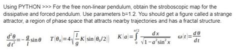 Using Python ≫ For The Free Non Linear Pendulum