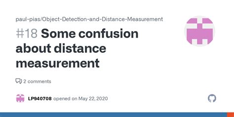Some Confusion About Distance Measurement · Issue 18 · Paul Pias Object Detection And Distance