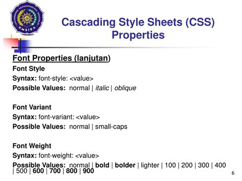 Ppt Cascading Style Sheets Css Powerpoint Presentation Free Download Id5563004