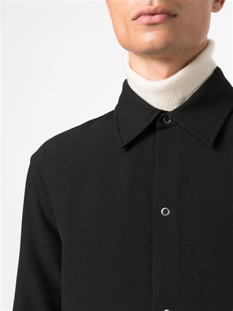 Sandro 클래식 칼라 버튼 업 셔츠 Farfetch