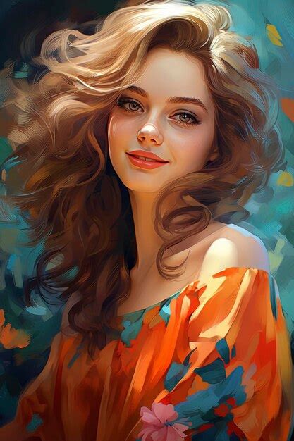 Premium Ai Image Beautiful Girl Smiling Ultra Realistic Colorful Theme