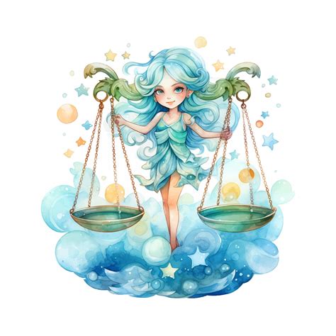 Premium Vector Libra Zodiac Sign On Watercolor Background Vector