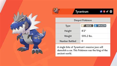 Pokemon Shiny Tyrantrum