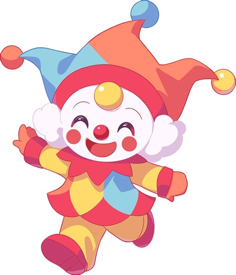 可爱卡通小丑插画设计