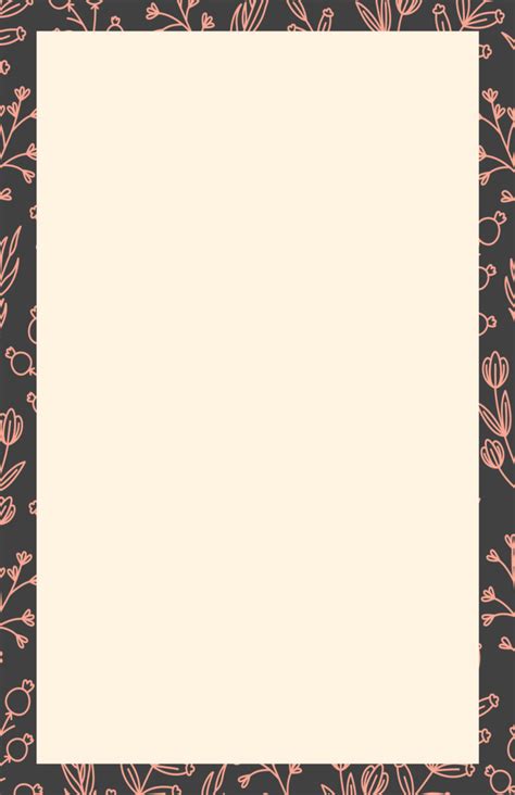 Blank Menu Background Design