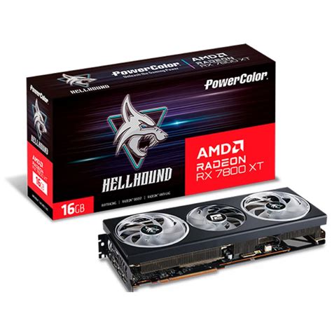 Powercolor Rx 7800 Xt 16g Loc Radeon Rx 7800 Xt 16gb Gddr6 Hellhound
