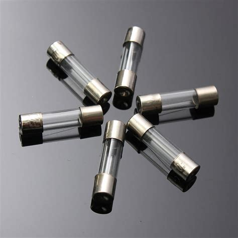 100 Pcs Car Glass Tube Assorted Fuse Kit Quick Blow Fuse For Car