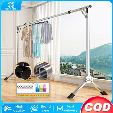 Sampayan Stainless Clothes Rack Drying Rack Foldable Sampayan Indoor
