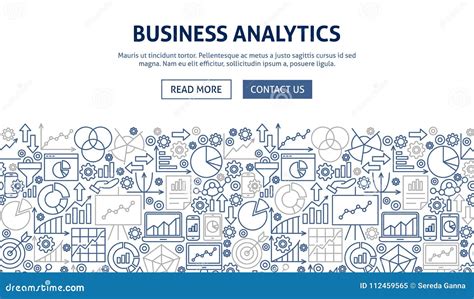 Business Analytics Banner Design Stock Vector Illustration Of Arrow Analysis 112459565