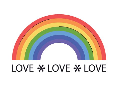Love Rainbow Lgbt Pride 10963746 Vector Art At Vecteezy
