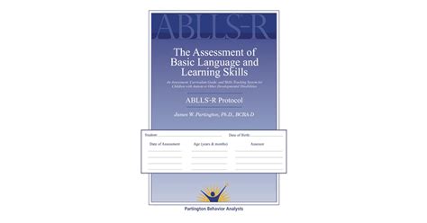 The Assessment Of Basic Language And Learning Skills Revised Ablls