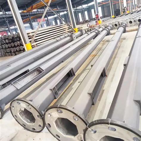 Light Pole Street Light Pole 3m 4m 5m 6m 7m Hot Dip Galvanized Street