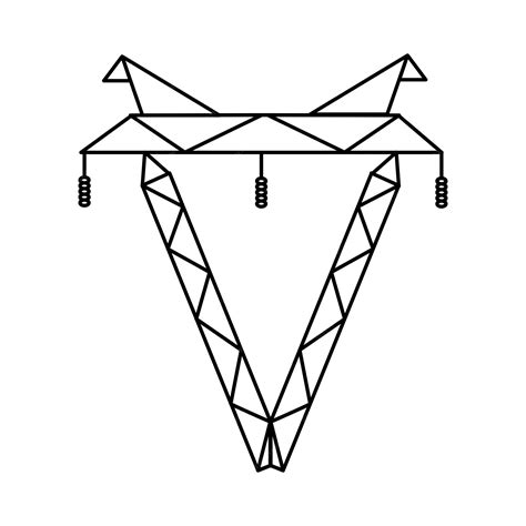 Premium Vector Supports Of The Highvoltage Power Grid Vector Illustration Of Utility Electric