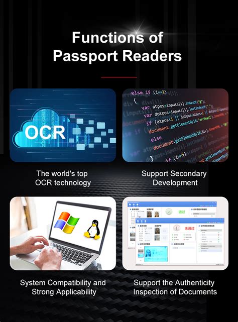 1 Sinosecu Passport Reader And Document Scanner Device For Airport
