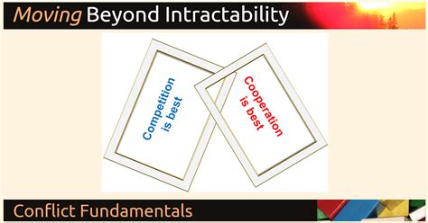 Competitive And Cooperative Approaches To Conflict Beyond Intractability