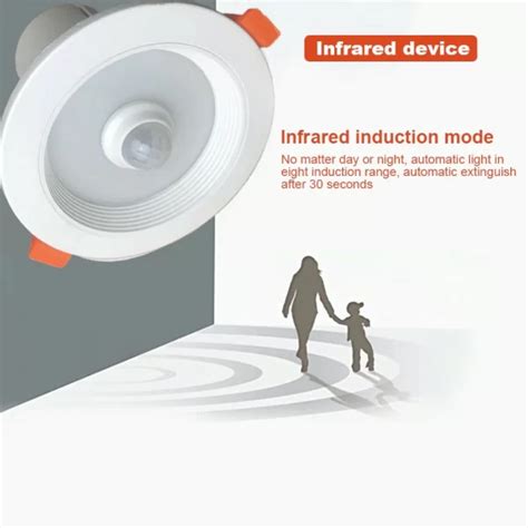 Light Human Body Induction Led Automatic Motion Sensor Embedded Lamp