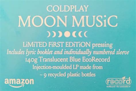 Coldplay Moon Music Limited Edition Vinyl Pussycat Records