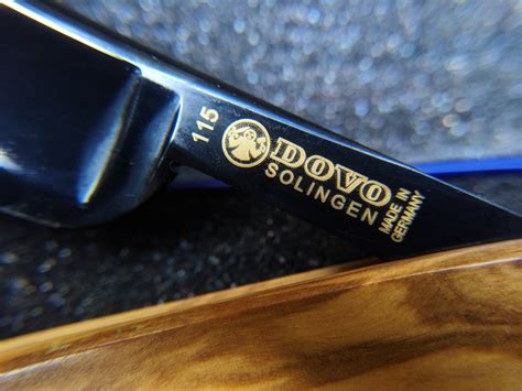 Brand New Dovo Diamant Black Steel Straight Razor, Olivewood Handles ...