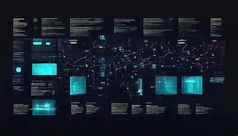 Premium Photo Abstract Background Of Digital Code Flow Neural