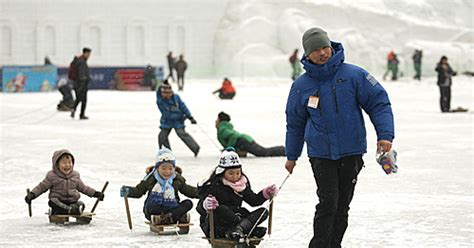 산천어축제 즐겁게 썰매 타는 방법은