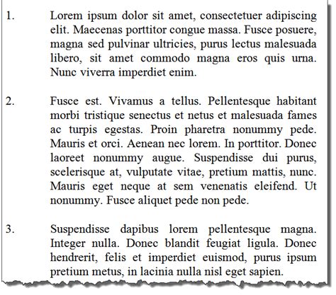 Indenting Paragraphs Legal Office Guru
