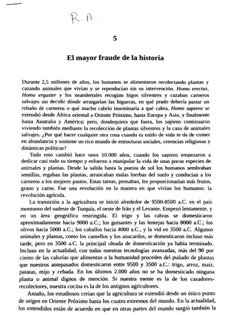 El Mayor Fraude De La Historia Pdf Agricultura Humano