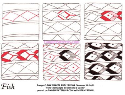 How To Draw FISH TanglePatterns Com