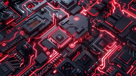 Circuit Board Pattern Premium Ai Generated Image