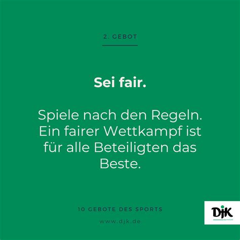 Zweites Gebot Des Sports 10 Gebote Des Sports Djk Sportverband Ev