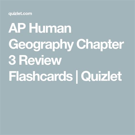 Ap Human Geography Chapter 3 Review
