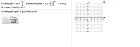 Solved 4x1 2 Using Use The Graph Of Fx 1 To Sketch The