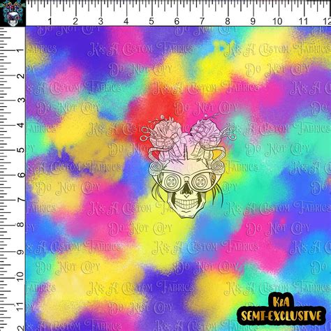 Hp Neon Symbols Rainbow Coord Kanda Custom Fabrics
