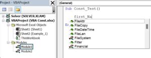 VBA Const Excel Syntax Examples How To Use