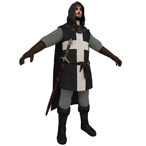 3d Model Medieval Crusader