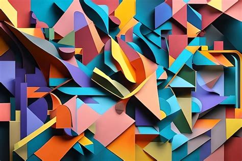 premium ai image abstract background composed of interlocking