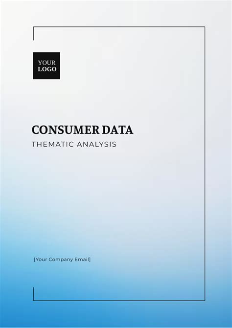 Free Consumer Data Thematic Analysis Template To Edit Online