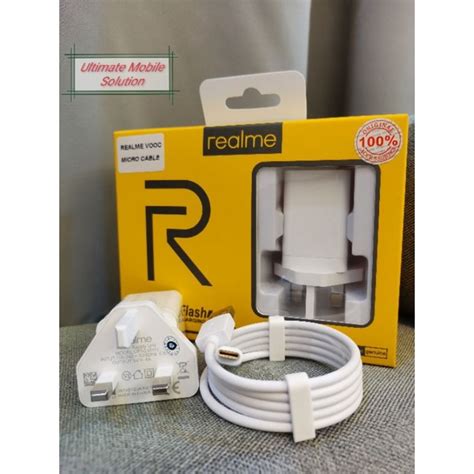 Realme VOOC Flash Charging W Adapter With MICRO USB TYPE C Cable Shopee Malaysia