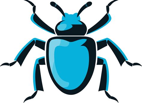 Stylized Blue Beetle Illustration 49267948 Vector Art At Vecteezy