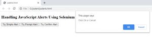 JavaScript Alert In Selenium WebDriver Using Python LambdaTest