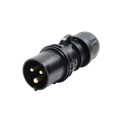 Pce 023 6x 32a Plug Black Ip44